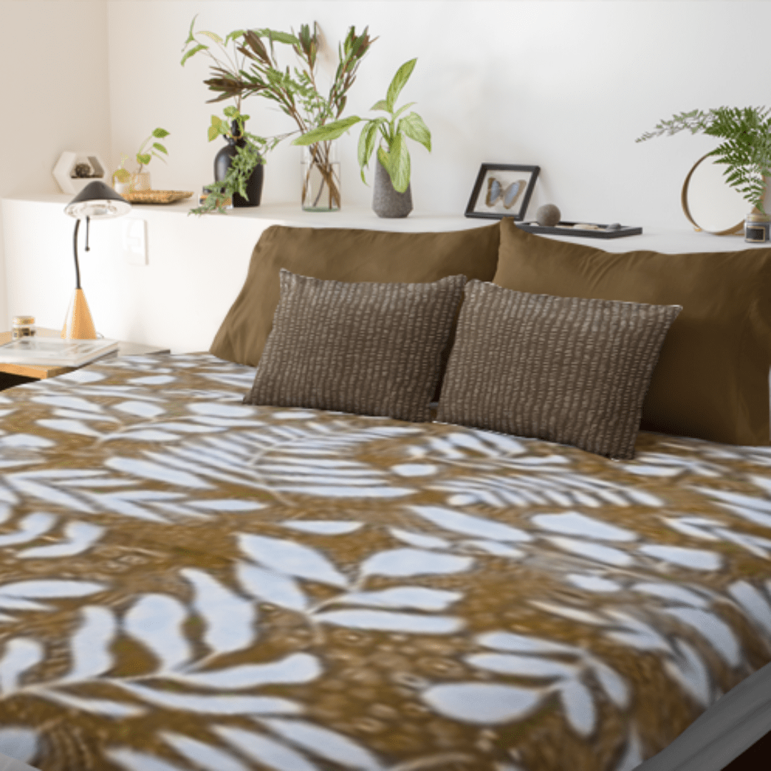 Earthy Leaf Bed Sheet – Heimweve